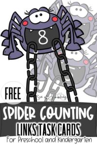 Spider Counting Plastic Links Build a Web