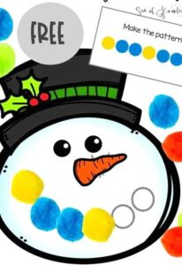 50+ Build a Snowman Craft Printable Ideas for Kids