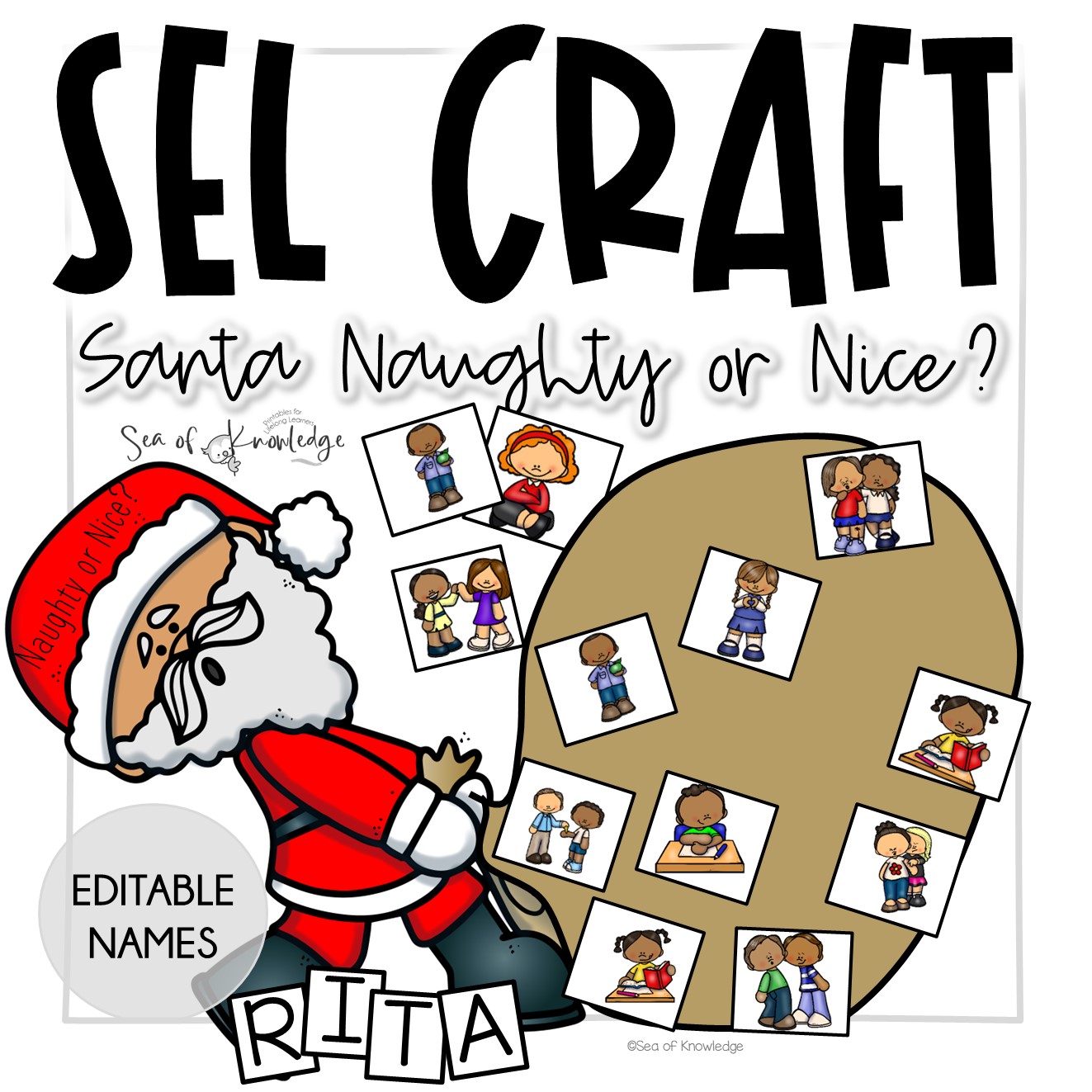 Preschool Santa Craft [Teaching Good Behavior Through Festive Fun!]