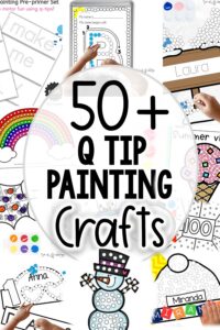 50+ Q Tip Painting Templates and Free Downloads for Preschool