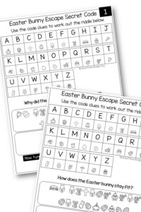 15 Printable Escape Room Puzzles Free Alphabet Easter Bunny Theme