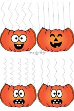 8 Fun Cards Cutting Projects for Preschoolers - Pumpkin Theme