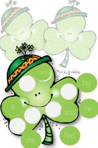 Sight Words Printable: Free Clover Craft for Kids