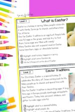 Easter Reading Comprehension: Leveled Texts Engaging Ways to Boost Literacy
