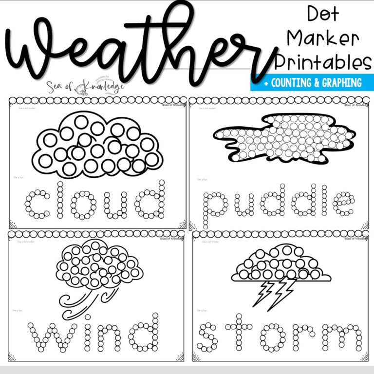 How to Teach Weather to Preschoolers: 50+ Must See Engaging Printables