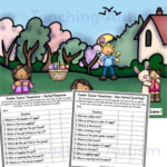 WH Questions Easter: Fun Speech Therapy and Comprehension Cards for Kids