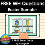 WH Questions Easter: Fun Speech Therapy and Comprehension Cards for Kids