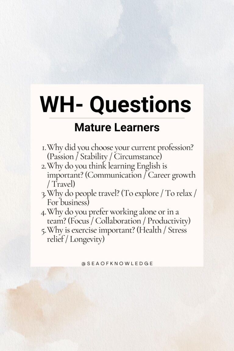 WH Questions for Speech Therapy: 200 Engaging Questions for Kids and Adults