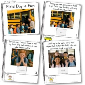 Field Trip Social Story Printable: Real Photos + a Mini Flap Book Printable