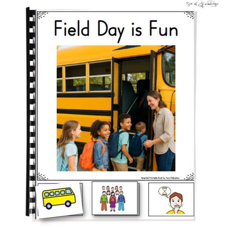 Field Trip Social Story Printable: Real Photos + a Mini Flap Book Printable