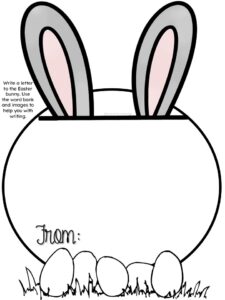 Write a Letter to the Easter Bunny (Free Printable + Writing Guide for ...