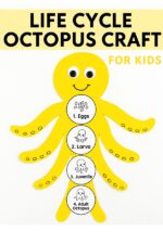 Life Cycle Octopus Craft for Kids: Simple Cut and Paste Templates with ...