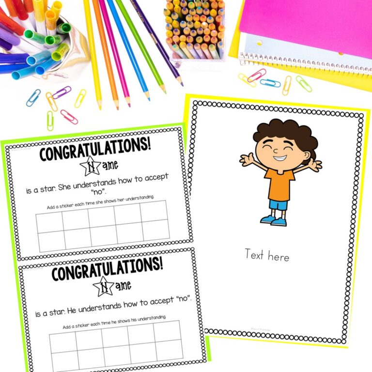 Accepting No Social Story: Helping Kids Learn to Say "No" Gracefully ...