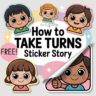 Teaching Taking Turns Social Skills: Activities, Tips & Free Sticker ...