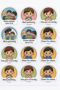 Teaching Taking Turns Social Skills: Activities, Tips & Free Sticker ...