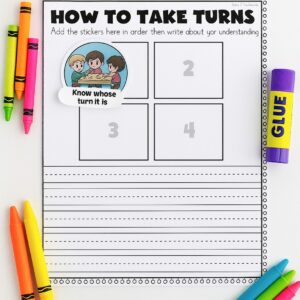 Teaching Taking Turns Social Skills: Activities, Tips & Free Sticker ...