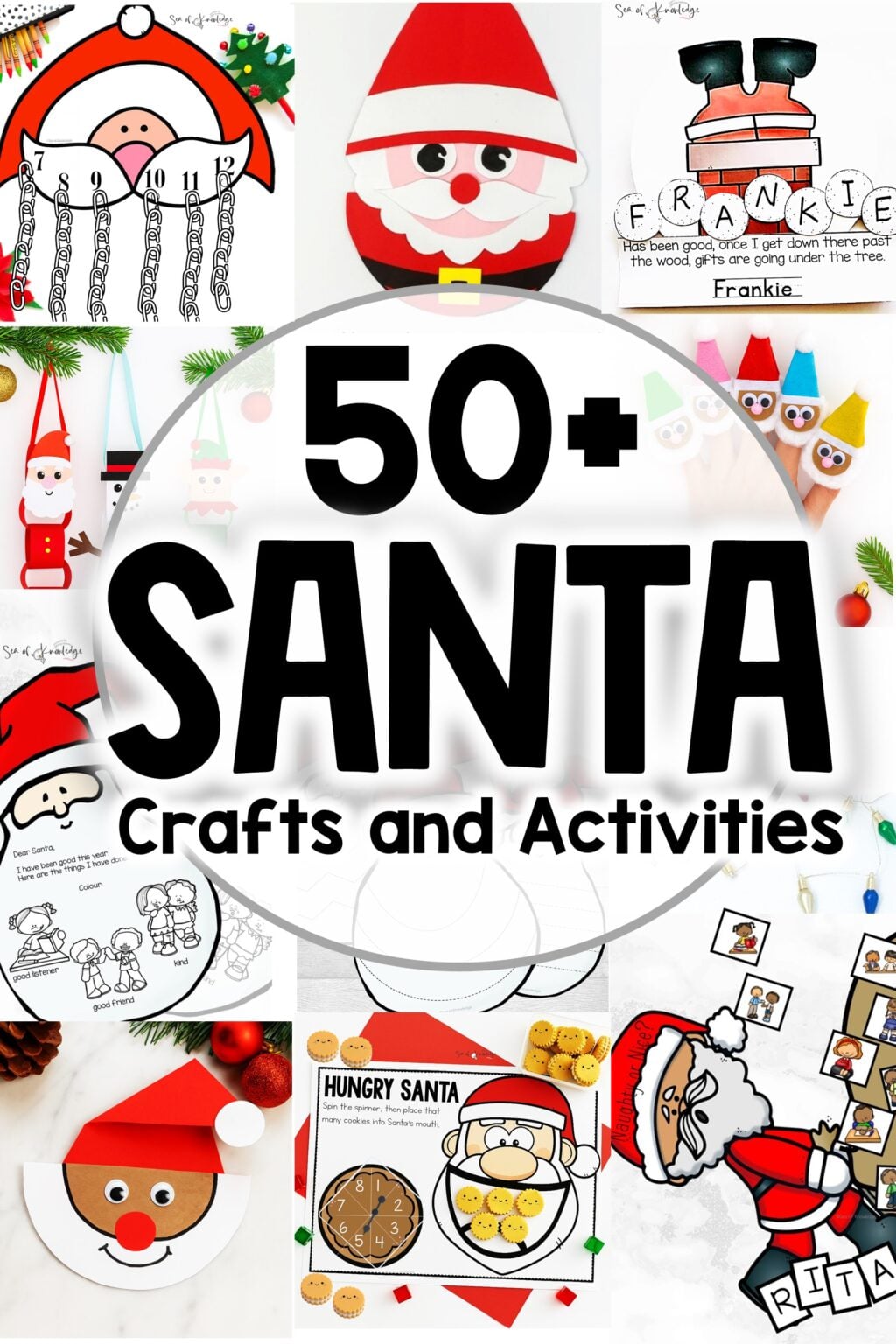50+ Easy Santa Craft Ideas and Learning Activities (that don't bore)