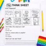 Behavior Sheet Think Sheets That Actually Work (Plus the Stop Think ...