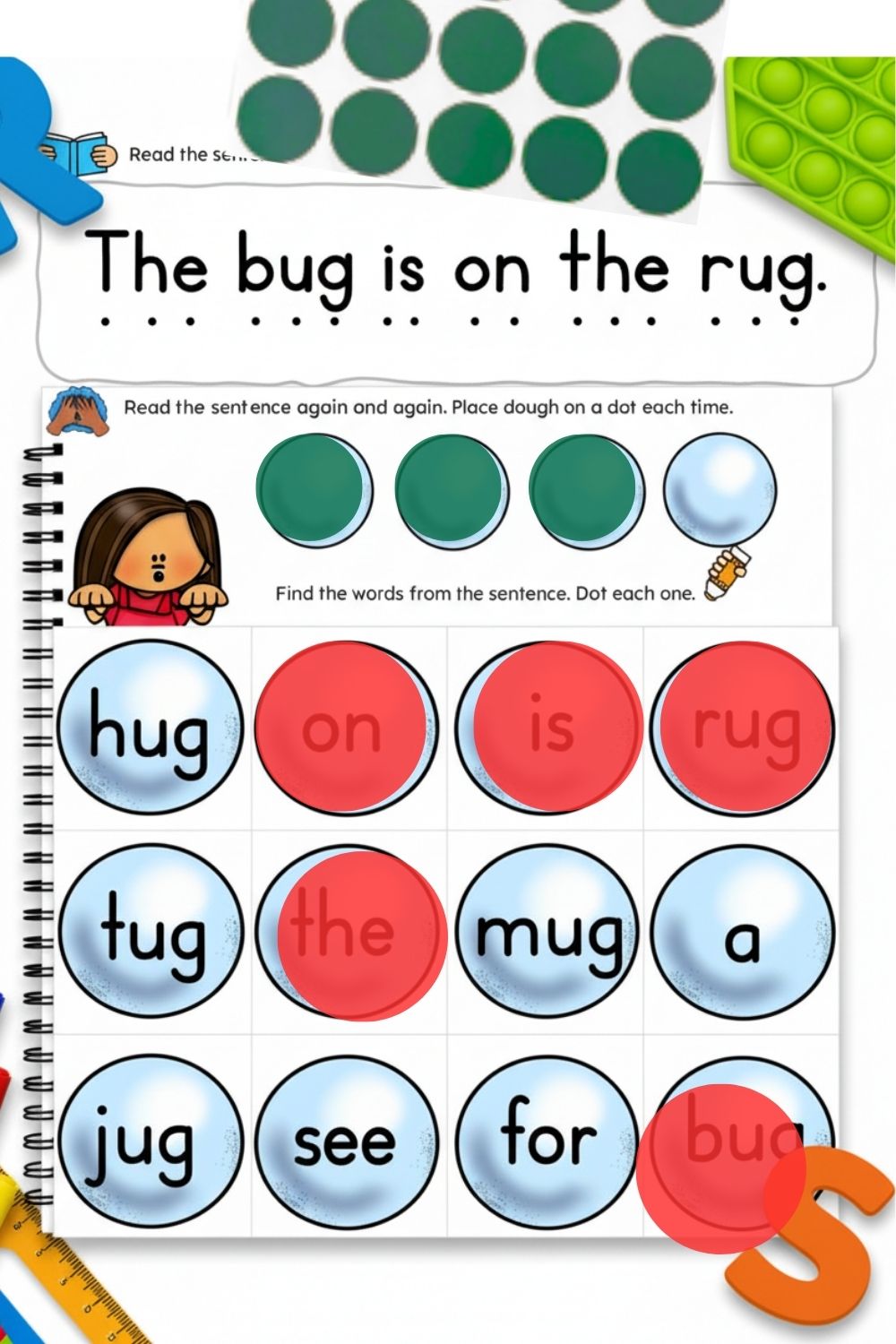 CVC Short Vowel Decodable Sentences Worksheets for Kindergarten (Free ...