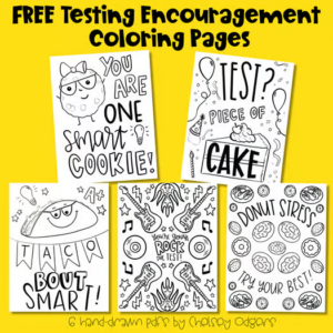 Test Day Coloring Pages that are Quirky (you'll want to see these)