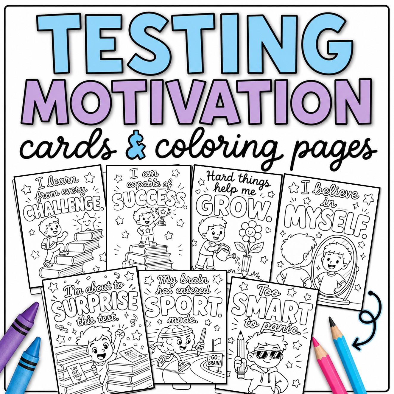 Test Day Coloring Pages that are Quirky (you'll want to see these)